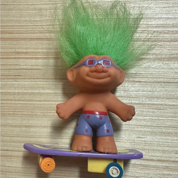 Trolls | Toys | Vintage Troll Doll 8s Skater Orange Hair | Poshmark